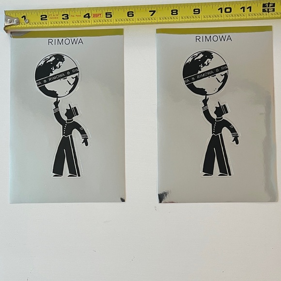 RIMOWA | Design | Rimowa Black And Silver Globe Stickers | Poshmark